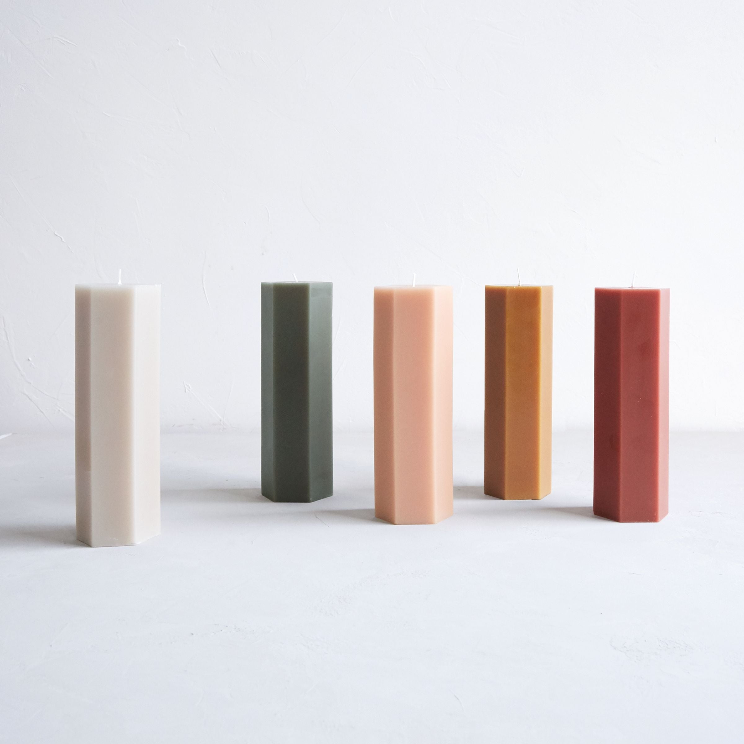 Fancy Hexagon Pillar Candles – The Floral Society Wholesale